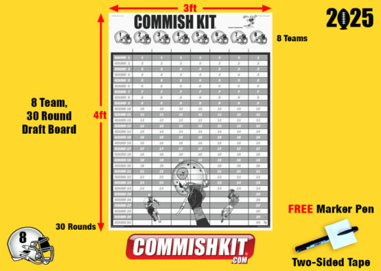 2020 Fantasy Football Draft Boards - Commish Kit