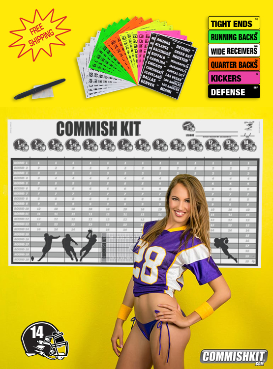 2020 Fantasy Football Draft Boards - Commish Kit