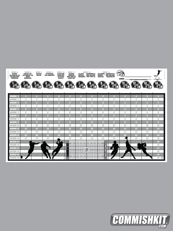 2020 Fantasy Football Draft Boards - Commish Kit