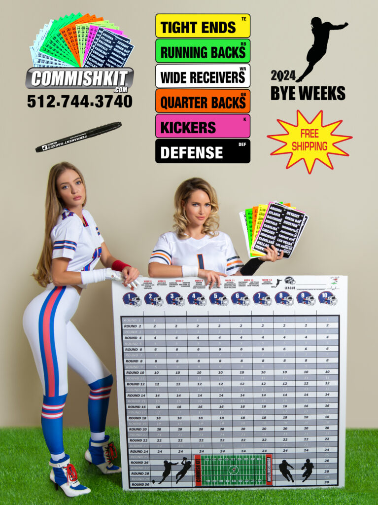 Corrugated Fantasy Football Draft Board Kits - Commish Kit